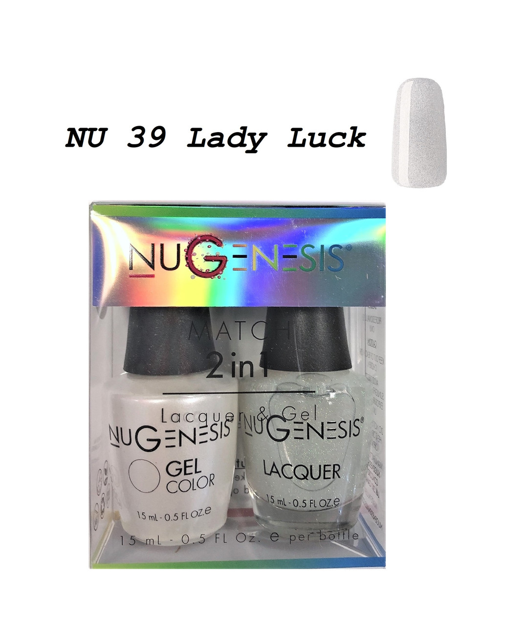 NUGENESIS Gel & Lacquer Combo | NU39 Lady Luck - MAX Beauty Source