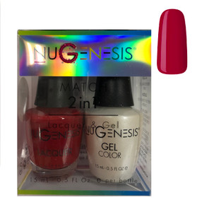 NUGENESIS Gel & Lacquer Combo | NU 93 Ruby Red - MAX Beauty Source