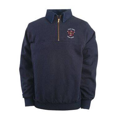 Custom Embroidered Fire Department Firefighter's Work Shirt - Denim ...