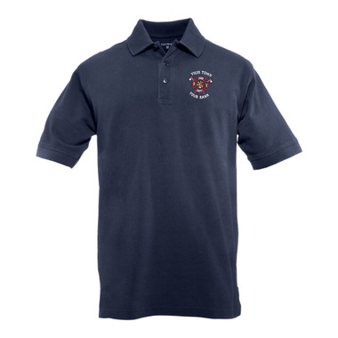 Professional Short Sleeve Polo with Fire Department Embroidery | 5.11 ...