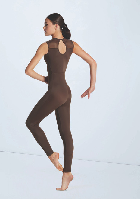 Weissman Curved Illusion Plunge Unitard Move Dance Eu