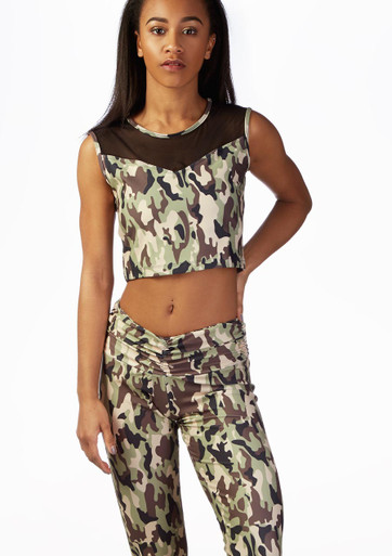 So Danca Camouflage Crop Top | Move Dance EU