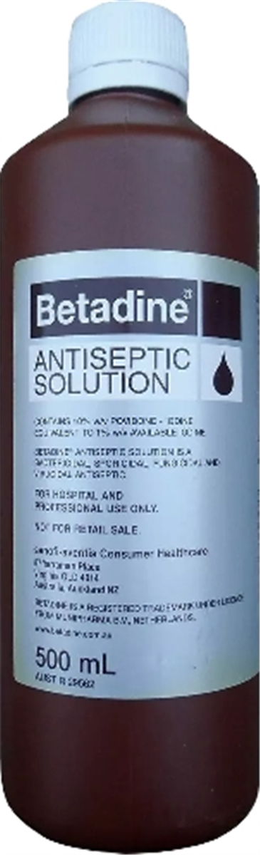 Betadine Solution - 500ml - CEPA Farm Supplies