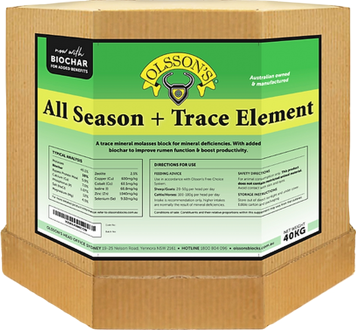 Salt Block - 12% High Sulphur + Trace Element- 20kg (olssons) - CEPA ...