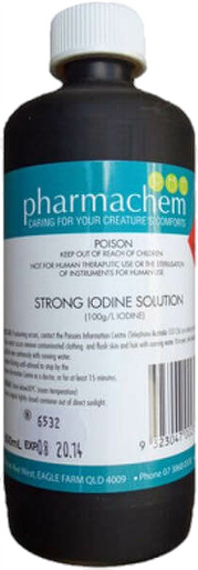 Pharmachem - Strong Iodine Solution 10% - 500ml - CEPA Farm Supplies