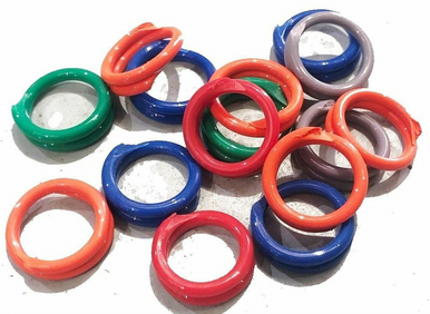 Leg Band (rings) - Chook Size (standard) 12mm Green - CEPA Farm Supplies
