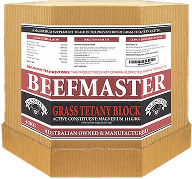 Salt Block - Beef Master - 40kg (olssons) - CEPA Farm Supplies