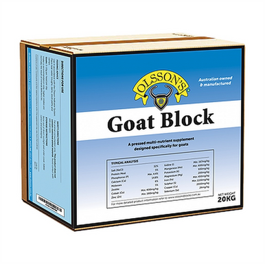 Salt Block - Goat Block 20kg (olssons) - CEPA Farm Supplies