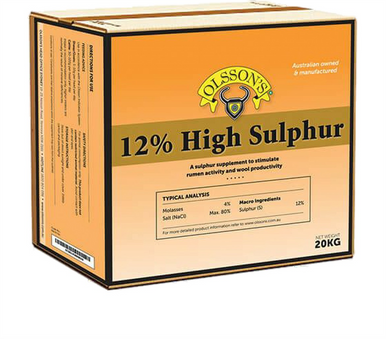 Salt Block - 16% High Sulphur - 20kg (olssons) - CEPA Farm Supplies