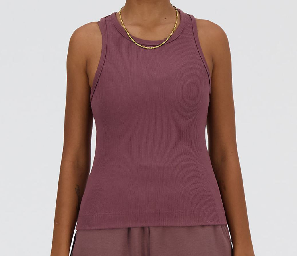 LADY LINEAR RIBBED RACER TANK - Dick Pond Athletics