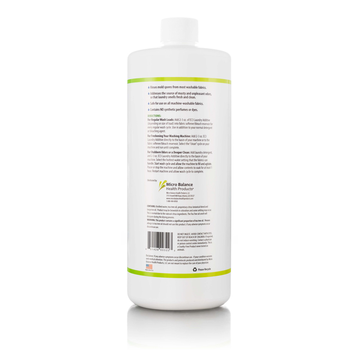 EC3 Laundry Additive - Clean Mold from Clothes, Linens & Washing Machine