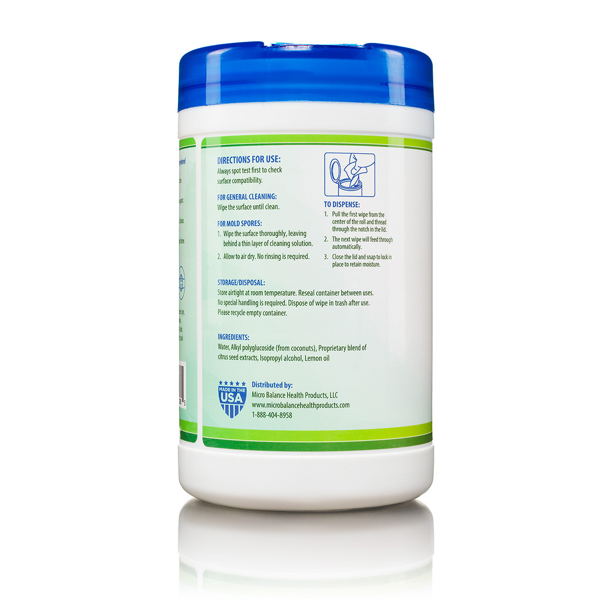 EC3 Wipes - 80 count canister | Micro Balance Health Products