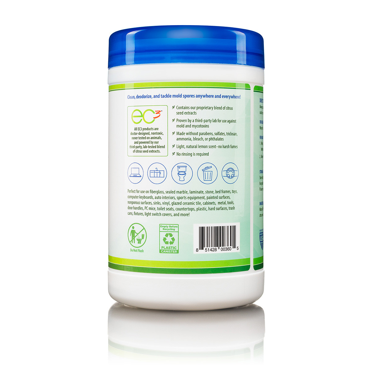 EC3 Wipes - 80 count canister | Micro Balance Health Products