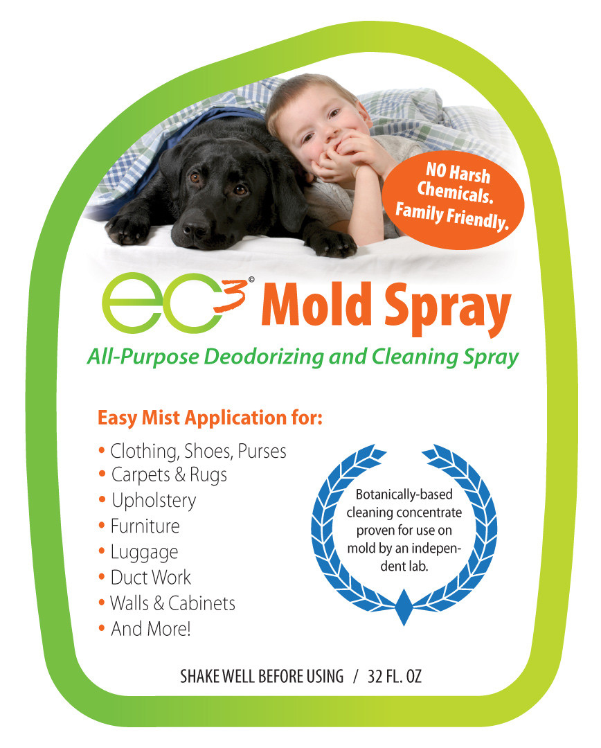 EC3 Mold Solution Spray | Ready-to-use Mold Spray and Cleaner; Removes ...