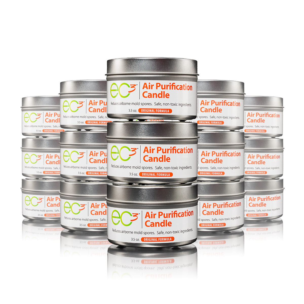 EC3 Air Purification Candle 3 Pack | Reduce the Mold Count in Your Home