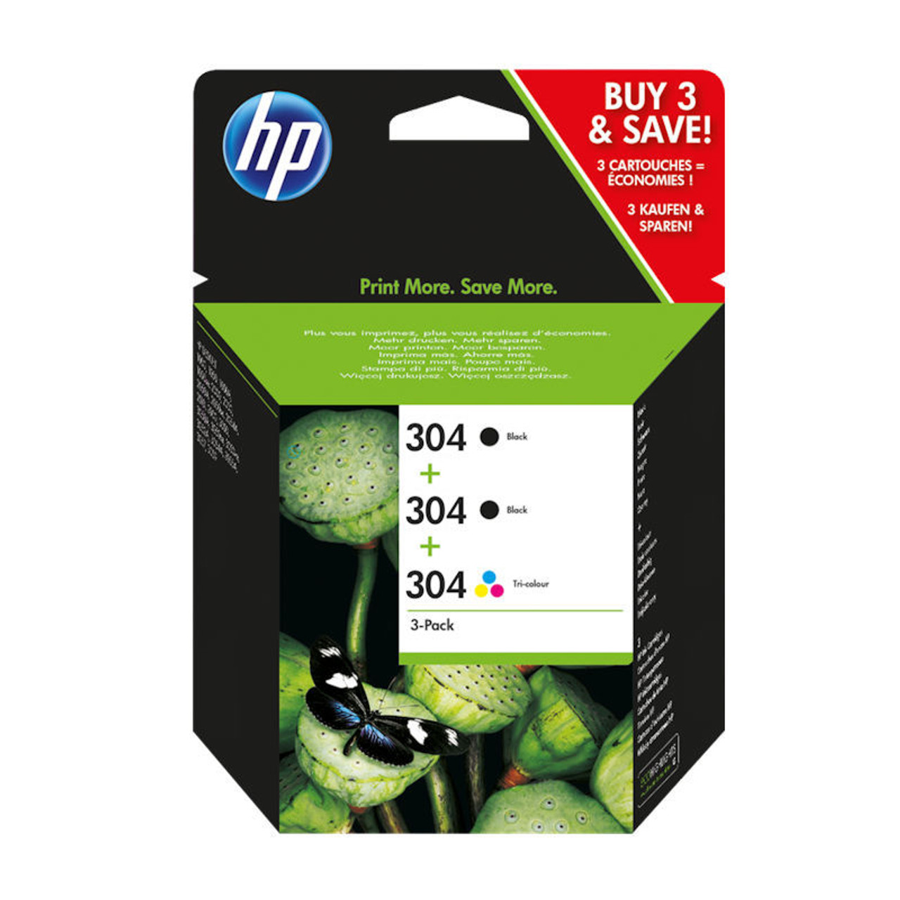 2x Original HP 304 Black 1x Colour Ink Cartridge. Only 39.95