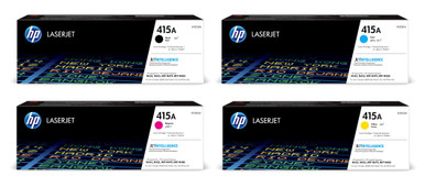 Set of 4 HP Original 415A Toner Cartridges. £381.95 inc VAT.