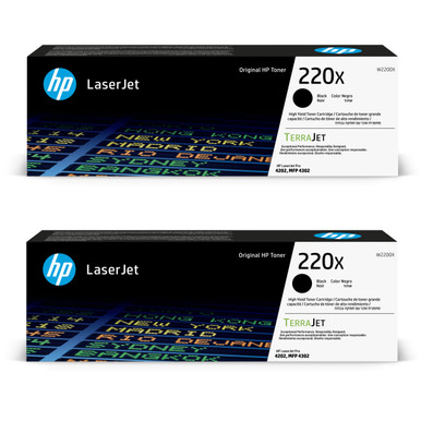 2x HP 220X Black Original Toner Cartridges. £288.95 inc VAT