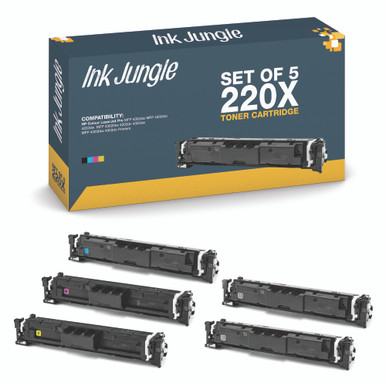 Set of 5 Compatible HP 220X Toner Cartridge Multipack. £249.95 inc VAT