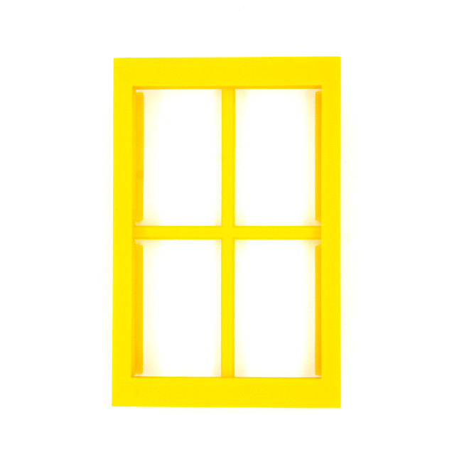 Yellow Window Frame - Green Barn Birdfeeder - North States