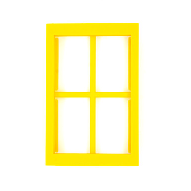 Yellow Window Frame - Green Barn Birdfeeder - North States