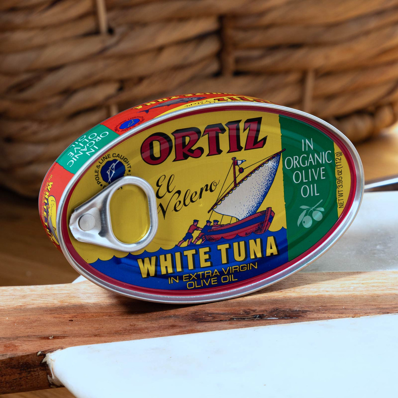 Tienda Delicias - White tuna in organic extra virgin olive oil by Ortiz
