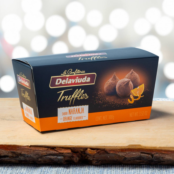Orange Cocoa Truffles Gift Box by DeLaViuda - Tienda Delicias