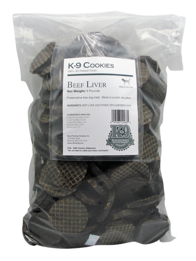 K9 Kraving Treats - Beef Liver K-9 Cookies 5lb