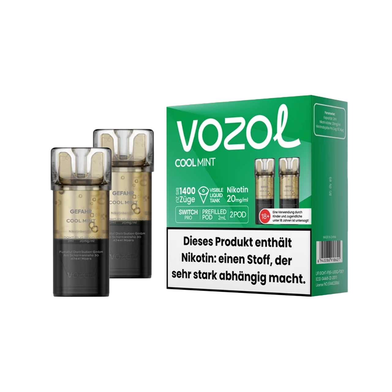 Vozol Switch Pro Pod Cool Mint Vozol Switch Pro Pod Cool Mint
