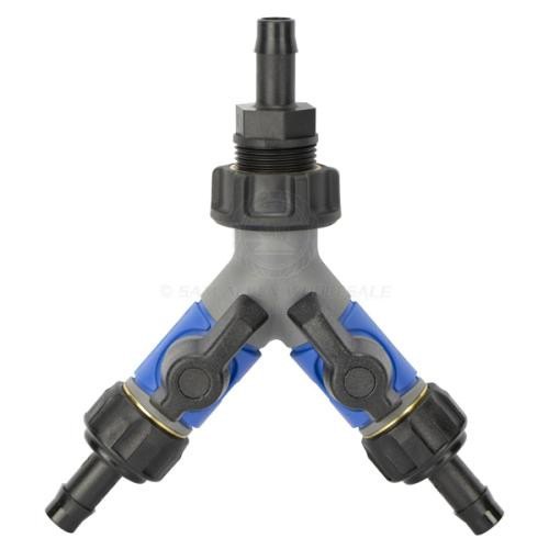 2-Way Y Valve Shut Off Tap Manifold | Blue Bottle Marine