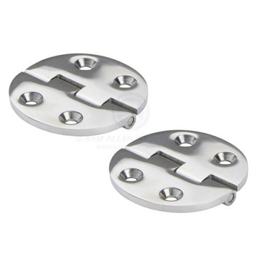 Hinge 316G Cast S/Steel Recessed Pin Round 65mm Even Split - Pair ...