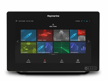 AXIOM+ 12" Multi-function Display w/ RV100 Transducer | Blue Bottle Marine