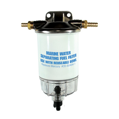 Fuel Filters - With Clear Bowl Filter Fuel S/S Head Clear Bowl Merc ...