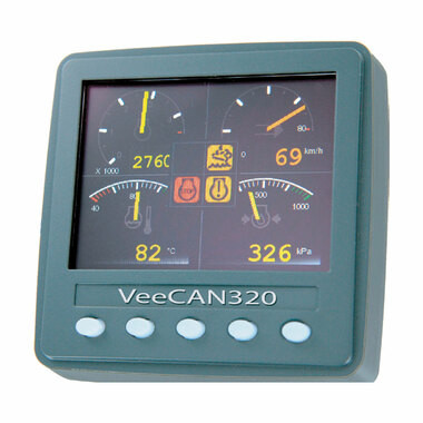 Veethree Electronics Veecan 320 Vem Engine Monitoring Display J1939 ...