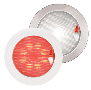 Hella White/Red Touch Lamp | Blue Bottle Marine