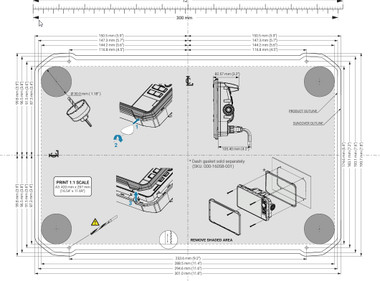 FLUSH MOUNT KIT HDS PRO | Blue Bottle Marine