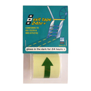 Exit Tape Arrows Photolum 50mm x 1M | Blue Bottle Marine