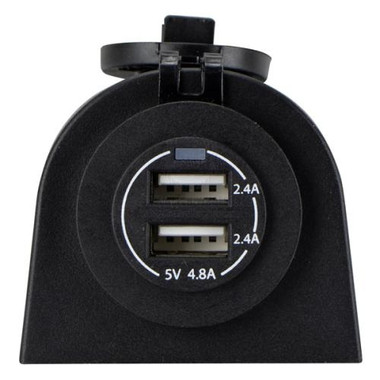 Relaxn Single Surface Mount Socket Dual USB-A Charger | Blue Bottle Marine