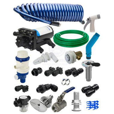 Deck Wash Kit 18.9L/M Blaster, Hose, Link, Timer, Bait, SuperSuck 15mm ...