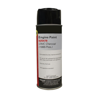 Moeller Engine Paint OMC Charcoal 12OZ | Blue Bottle Marine