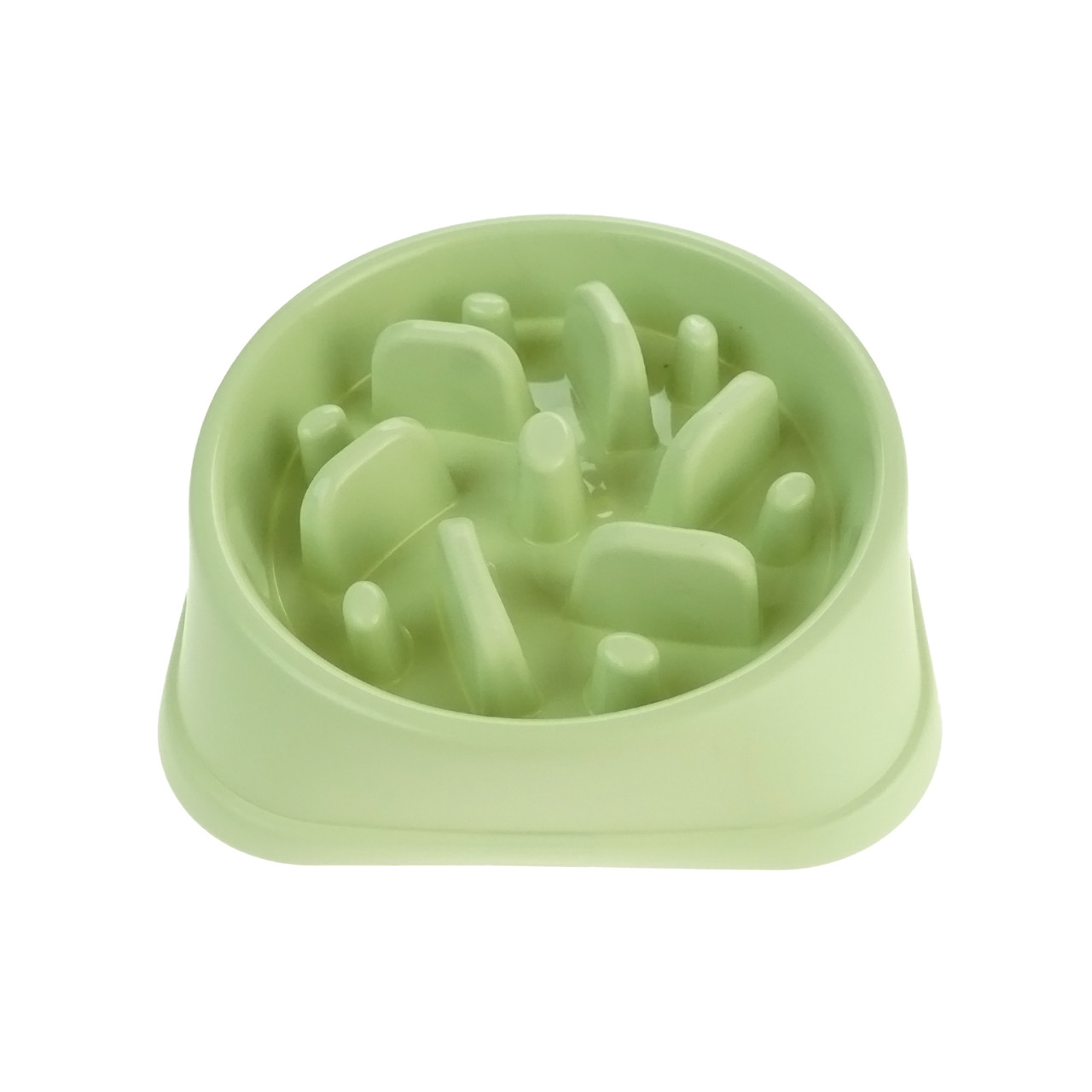 Happy Hunting Healthy Slow Feed Dog/Cat Bowl - Maze Design Green ...
