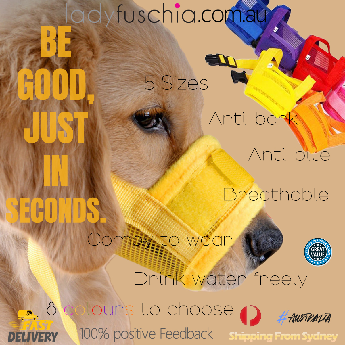 Pet Dog Adjustable Mask Stop Bark Bite Mesh Soft Mouth Muzzle Grooming ...