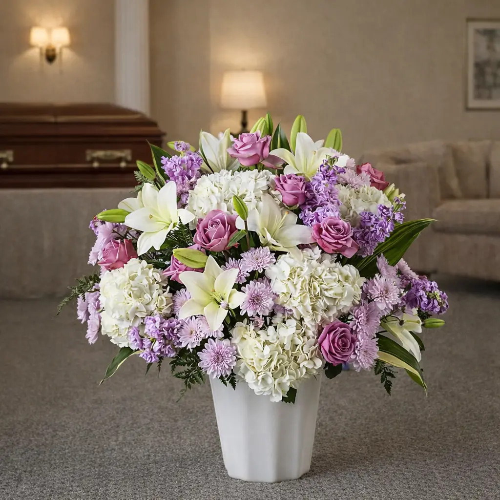 Heaven Sent Floor Basket | Flower Den
