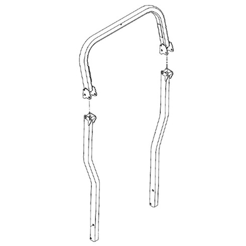 Hustler OEM 601210 - FOLDING ROPS KIT MINI Z - Hustler Original Part ...
