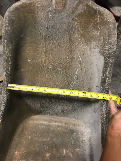 Seat A - Universal Fiberglass Highback Square Bottom Seat Shell Only