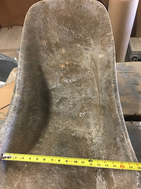Seat J - Fiberglass VW Low Back Flared Round Bottom Seat Shell Only