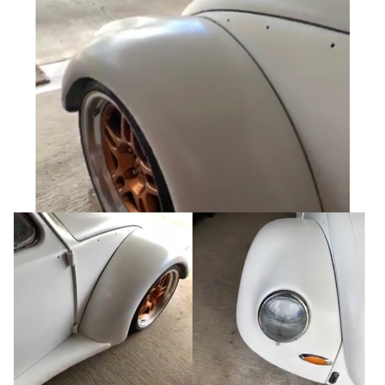 1949-1977 VW Beetle 3” wide body fenders bug type 1 76mm