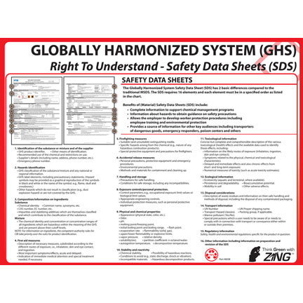 GHS, Right to Understand Safety Data Sheets Poster