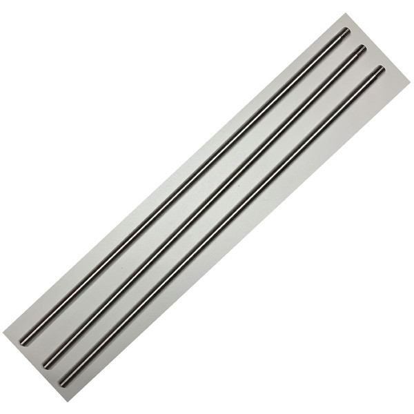 1/2" Diameter Threaded End Aluminum and Stainless Steel Laboratory ...