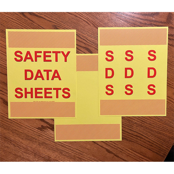 3 Piece SDS Binder Cover Kit
